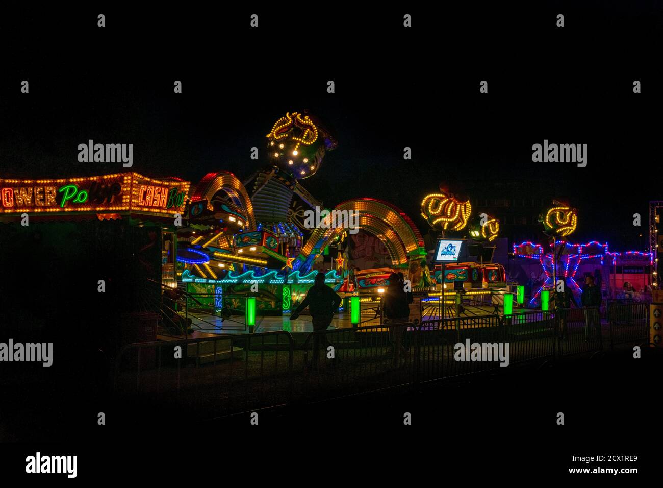 NIJMEGEN, THE NETHERLANDS, SEPTEMBER 29, 2020: Night Photograph of the ...