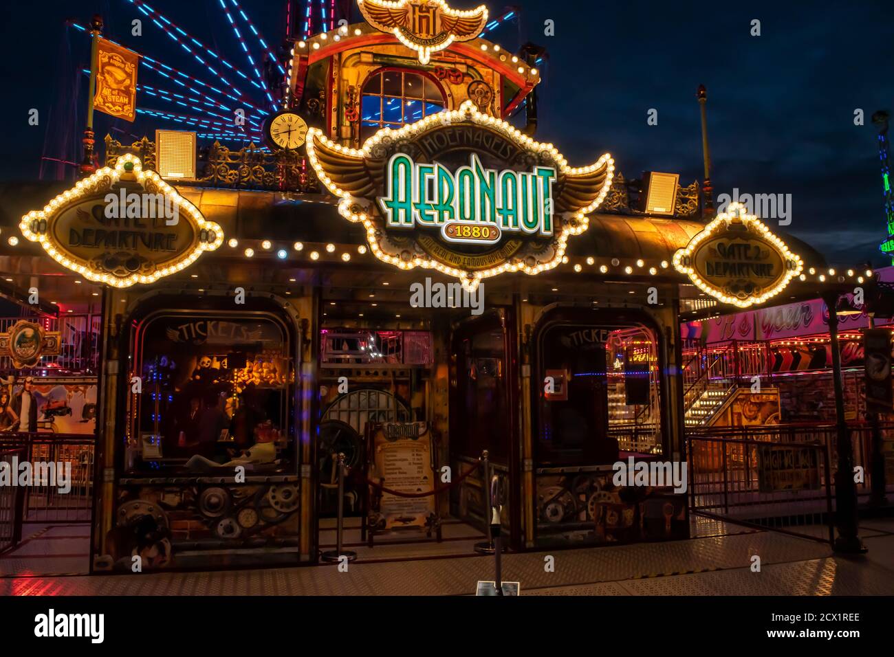 NIJMEGEN, THE NETHERLANDS, SEPTEMBER 29, 2020: Night Photograph of the ...