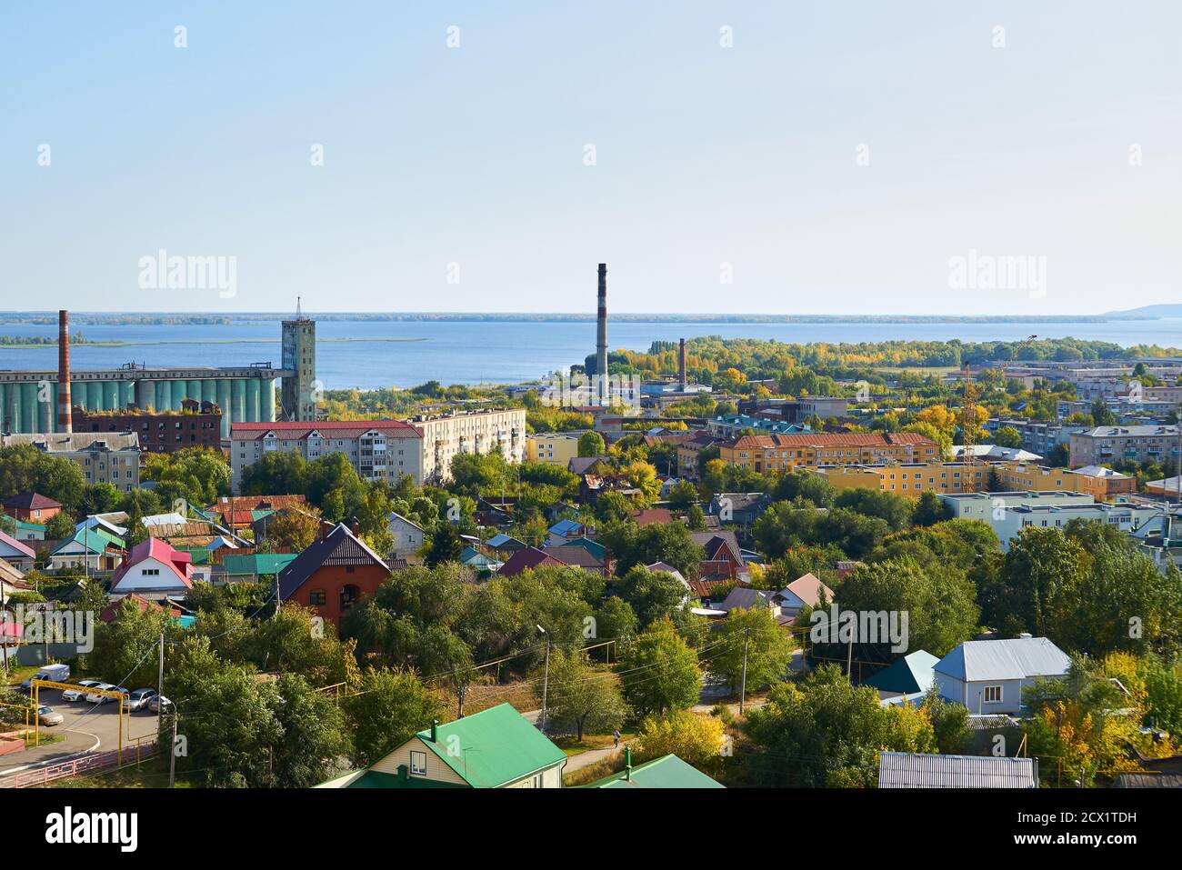 Aerial view eco friendly neighborhood hi-res stock photography and ...