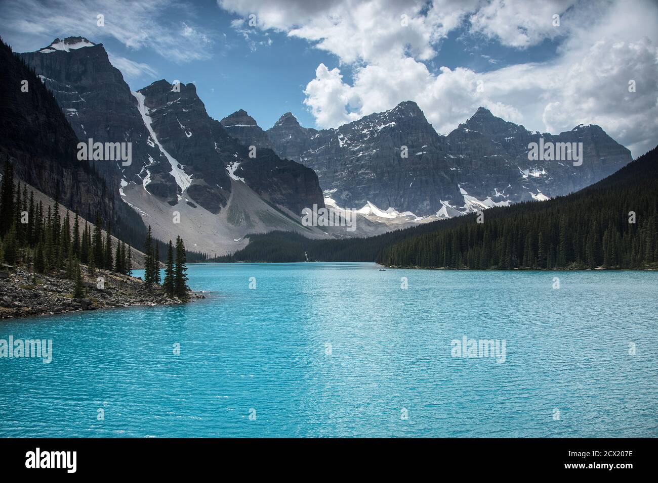 Lake Moraine Banff National Park Stock Photo - Alamy