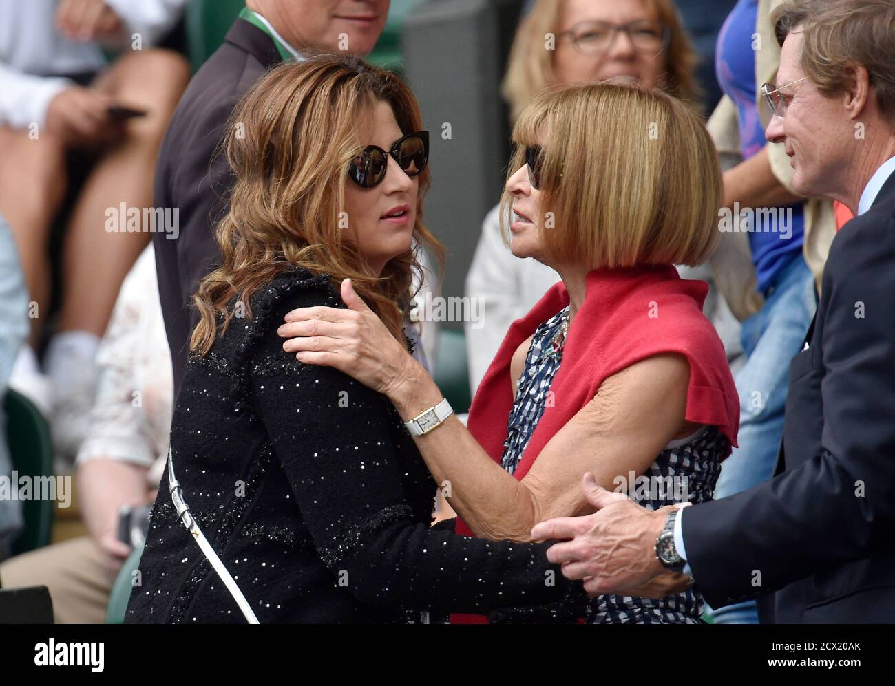Mirka federer anna wintour hi-res stock photography and images - Alamy
