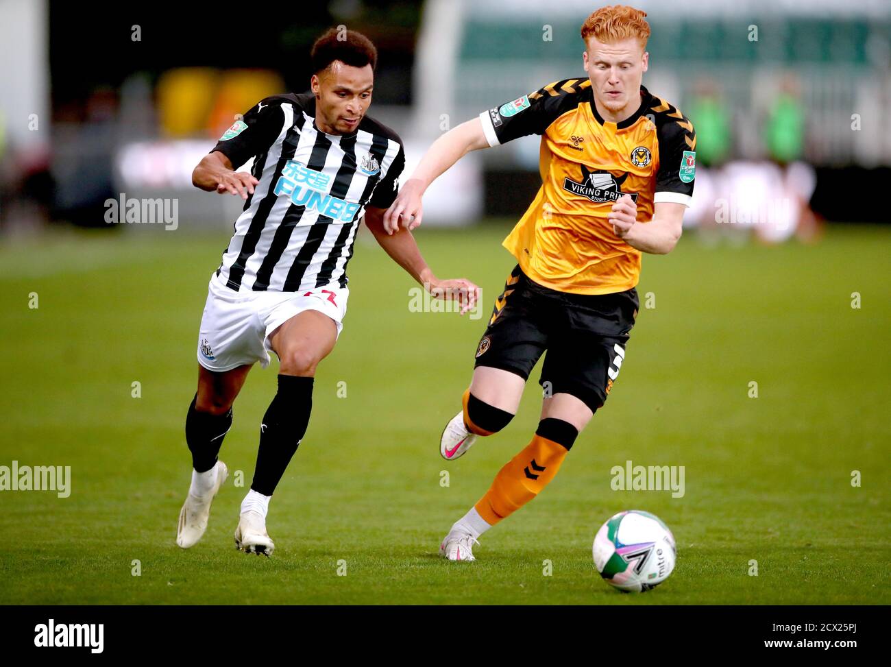 Newport countys ryan haynes battle hi-res stock photography and images ...