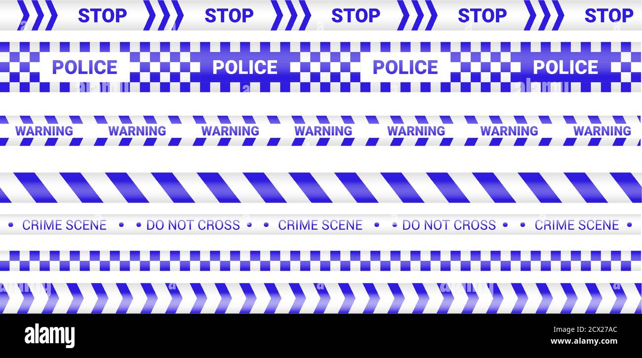 Police tape, crime danger line. Barricade police lines isolated ...