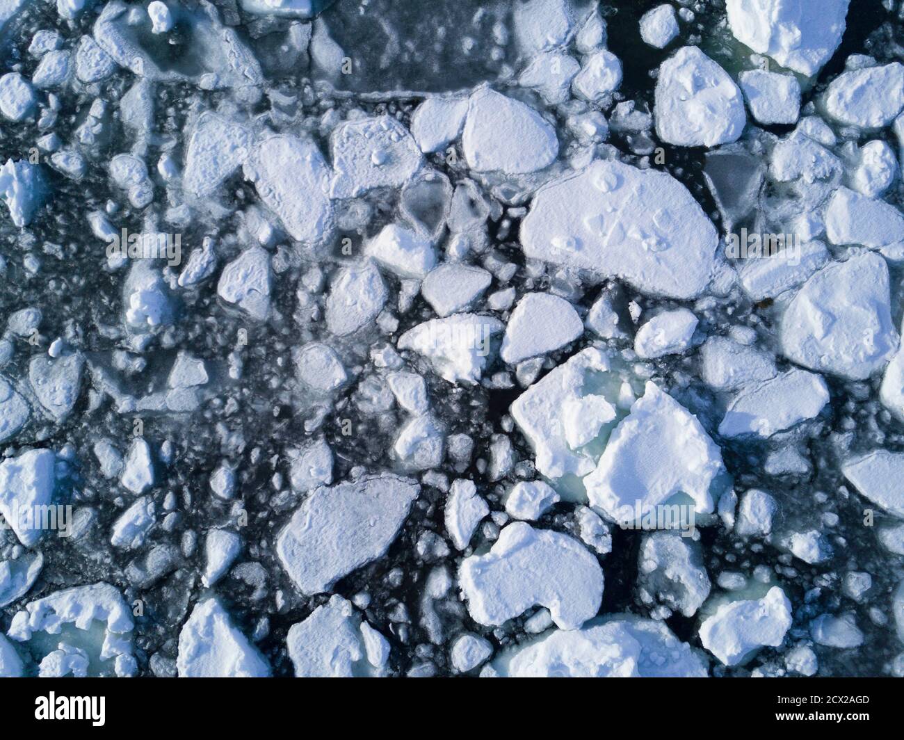 Aerial view ice formations hi-res stock photography and images - Alamy