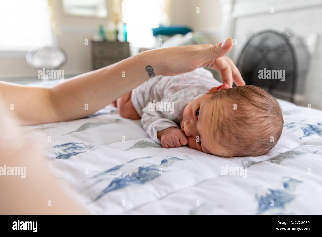 Baby Laying On Mother Hospital High Resolution Stock Photography and ...
