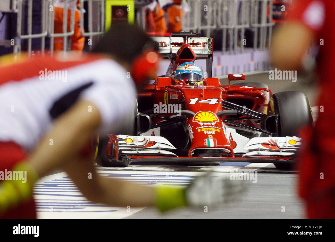 Ferrari f1 pit lane hi-res stock photography and images - Alamy