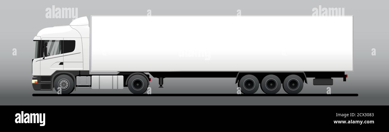 Transport Truck Side View