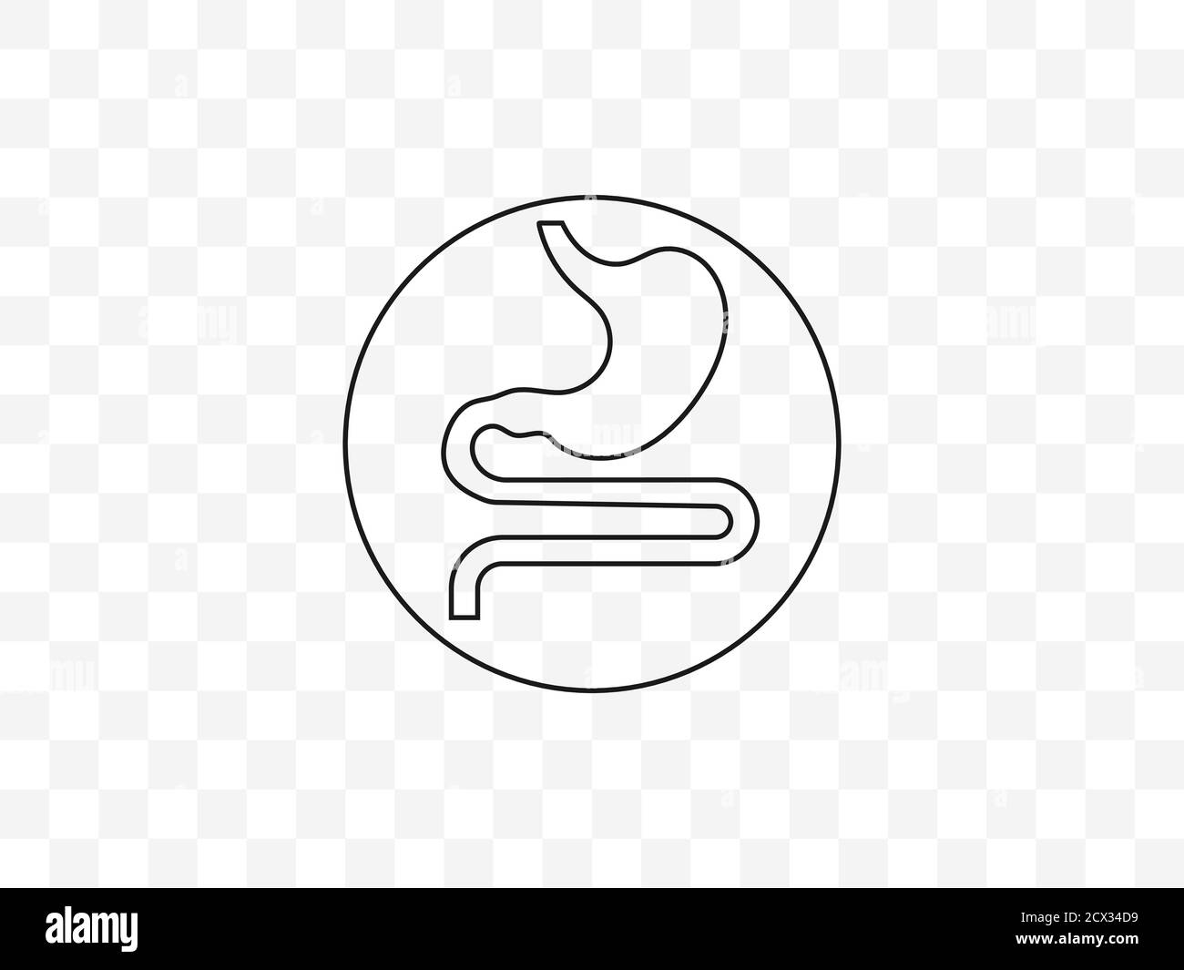 Digestive, organ, stomach icon. Vector illustration Stock Vector Image ...