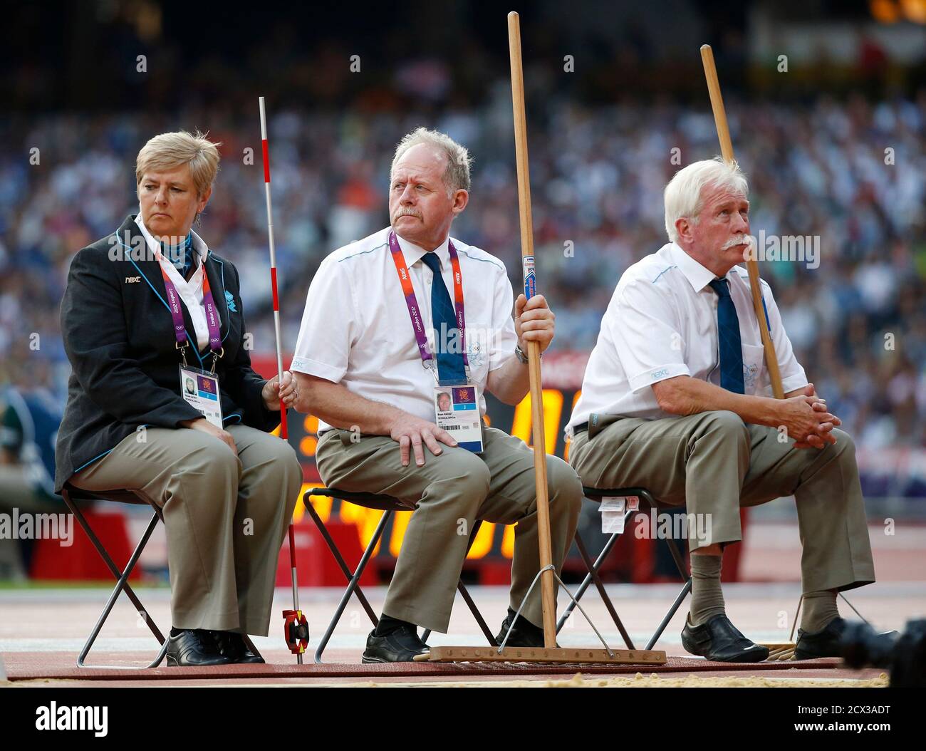 Triple jump measuring hi-res stock photography and images - Alamy