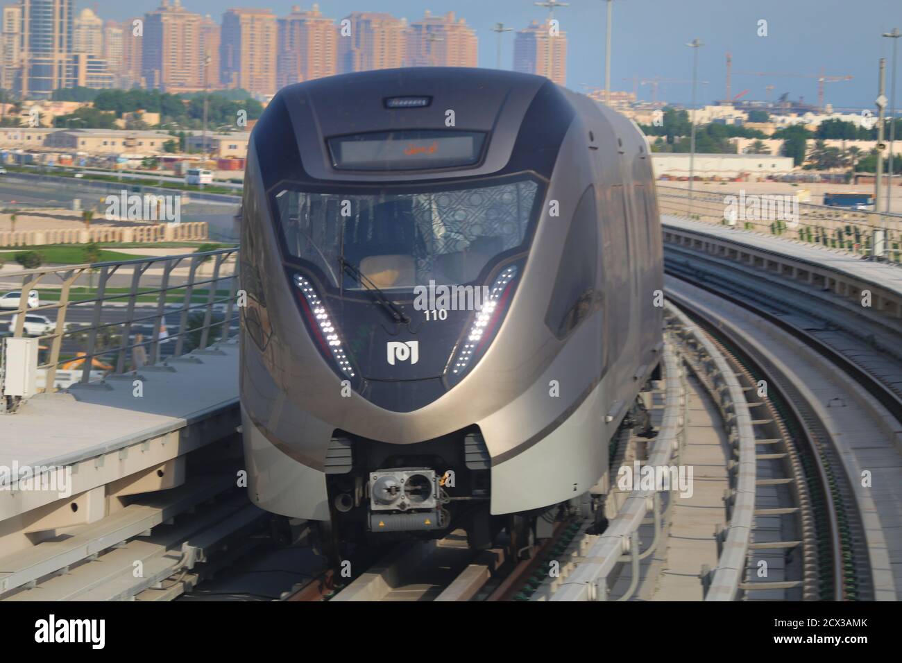 Doha Metro is one of the fastest driverless trains in the world running ...