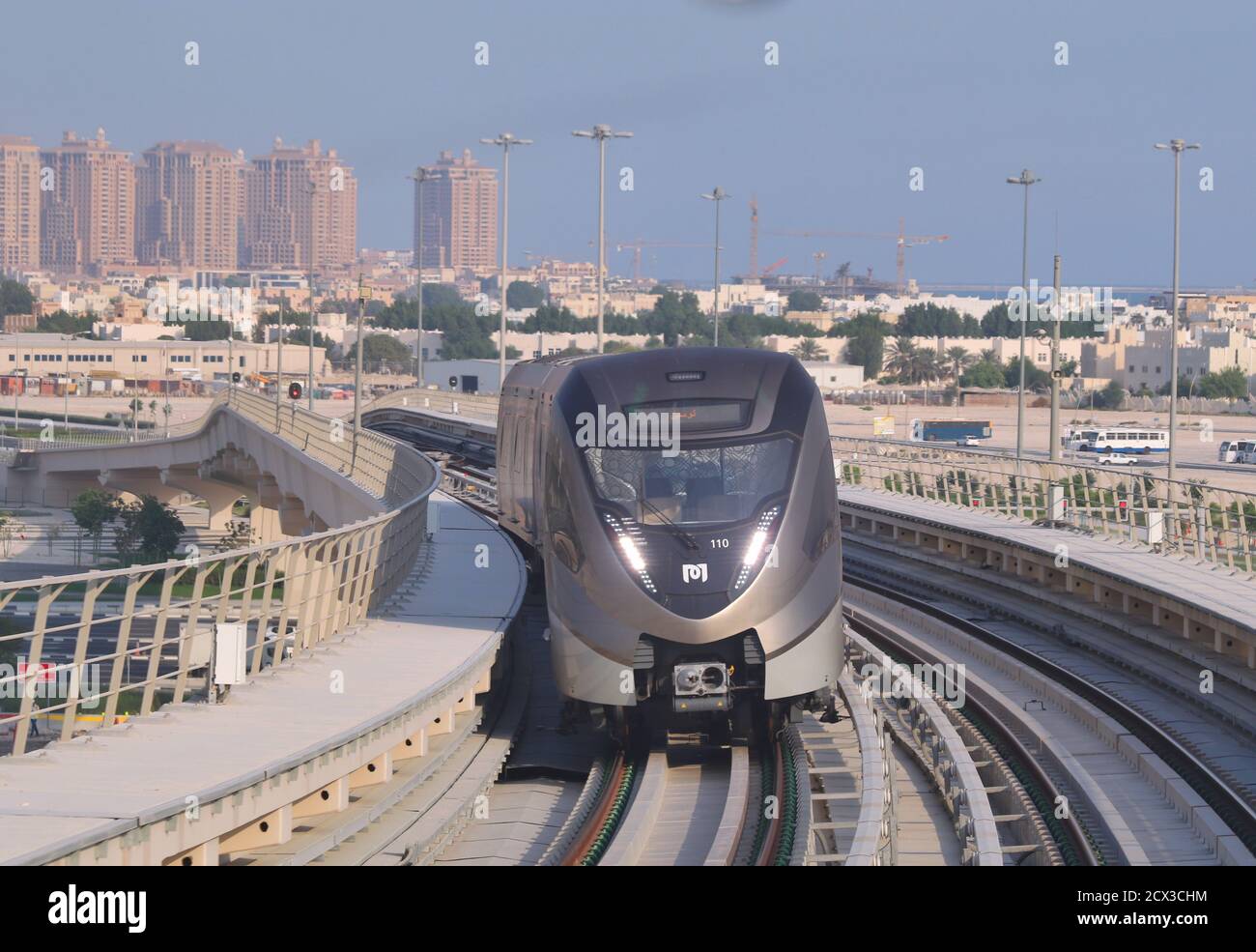 Doha Metro is one of the fastest driverless trains in the world running ...