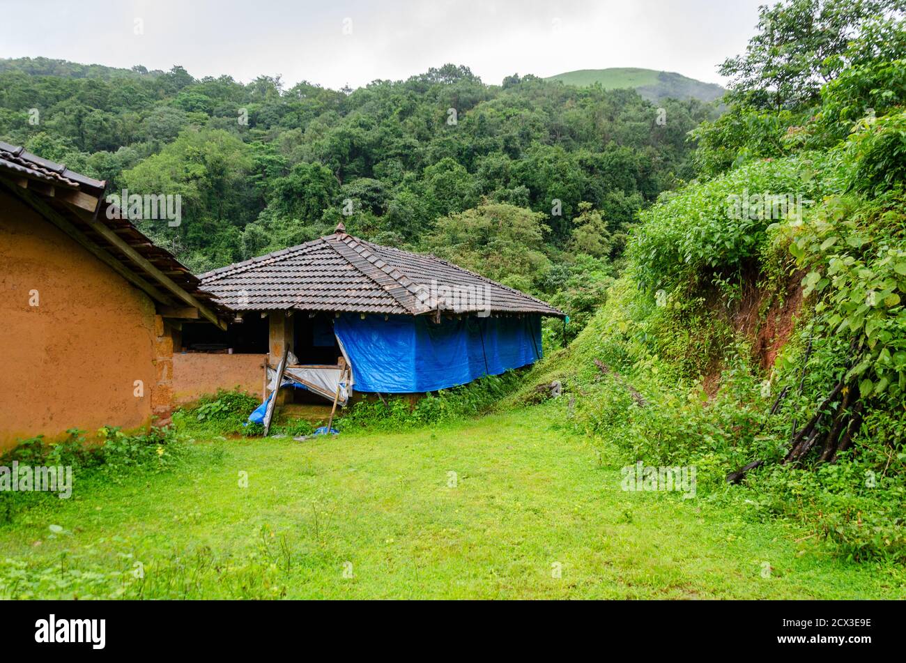 Mountain top settlement used by Velip and Kunbi tribal villagers living ...
