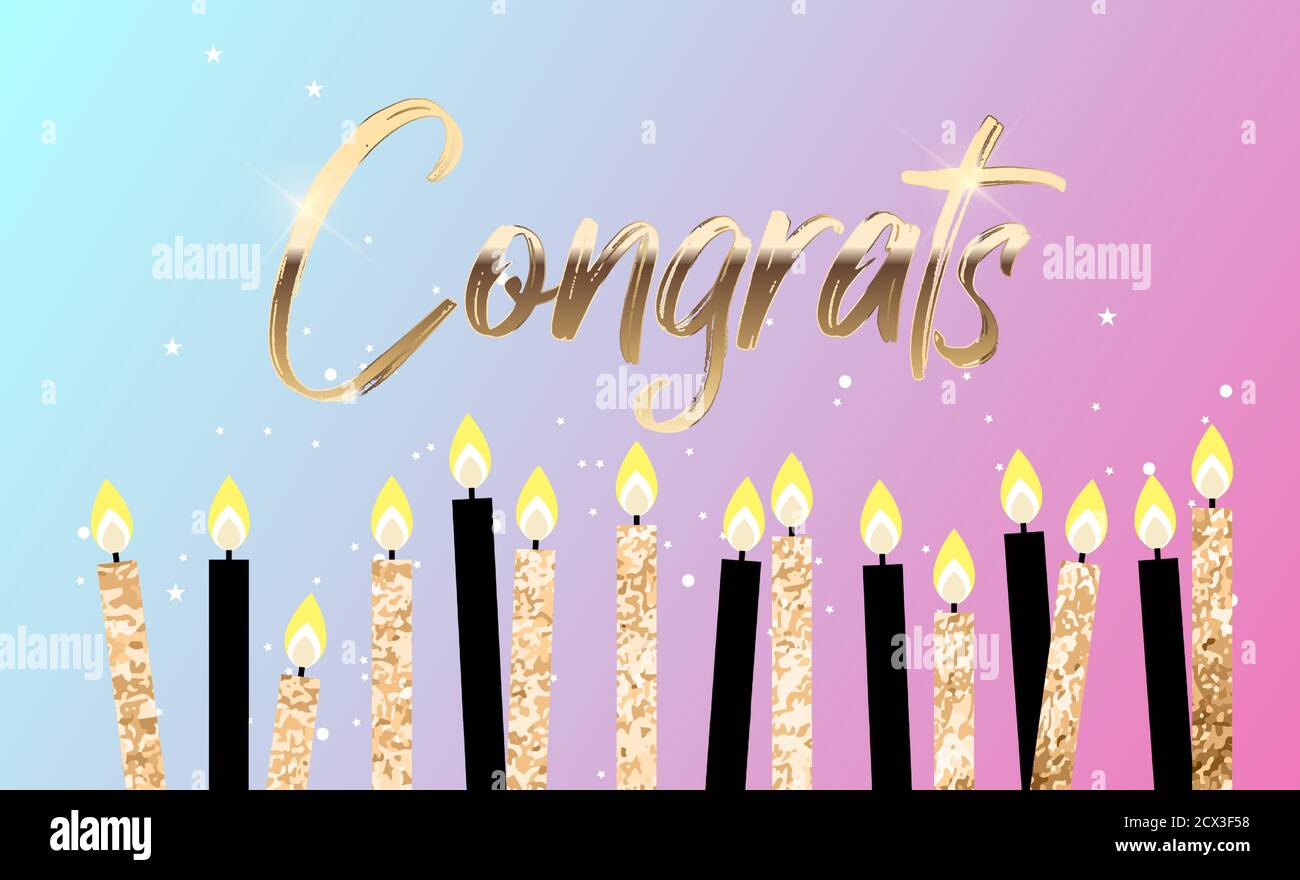 Congratulations abstract design template background. Vector ...