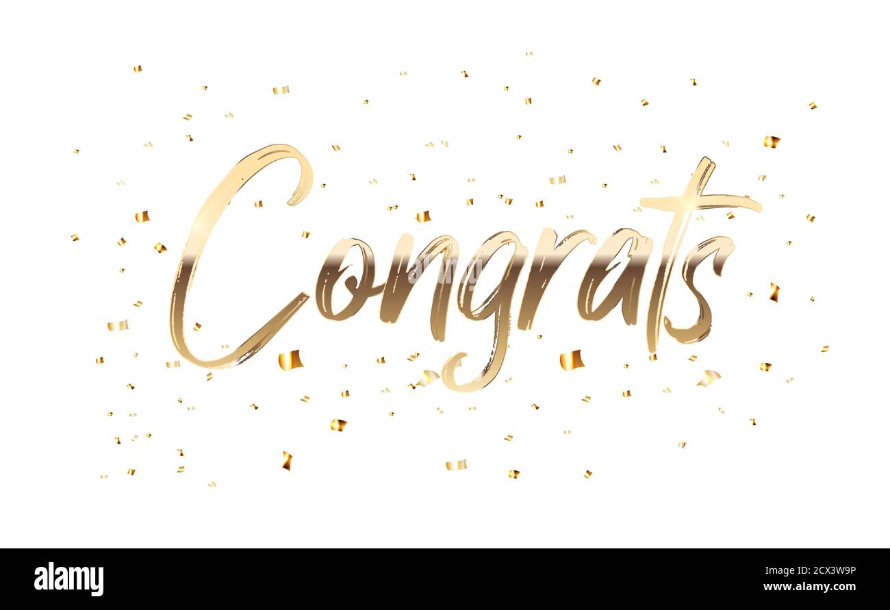 Congratulations abstract design template background. Vector ...