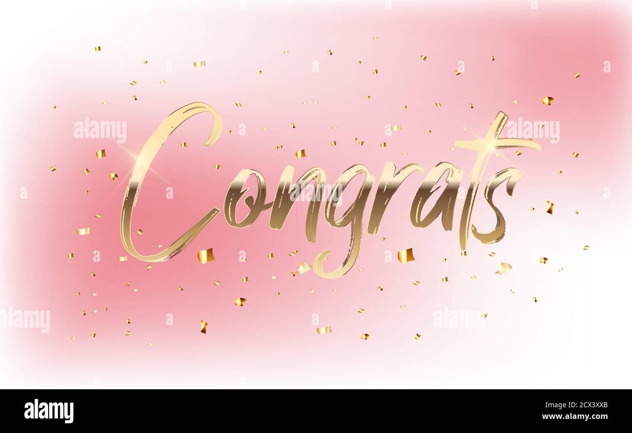 Congratulations abstract design template background. Vector ...