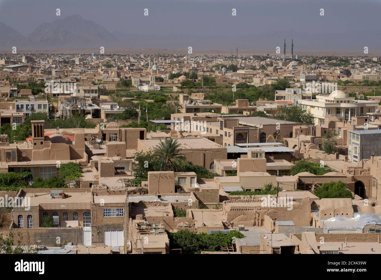 View of Meybod from Narin Castle, Meybod, Iran Stock Photo - Alamy