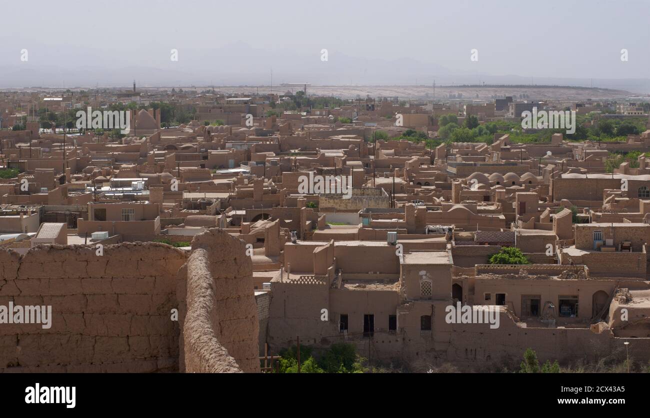 View of Meybod from Narin Castle, Meybod, Iran Stock Photo - Alamy