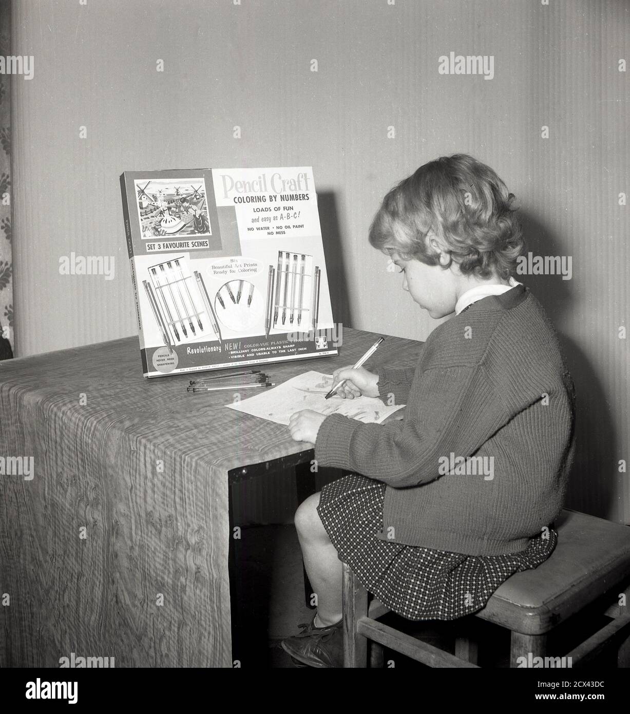 1970s Using A Pencil High Resolution Stock Photography and Images - Alamy