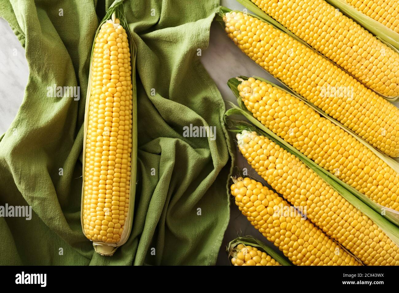 Top view shot corn hi-res stock photography and images - Alamy
