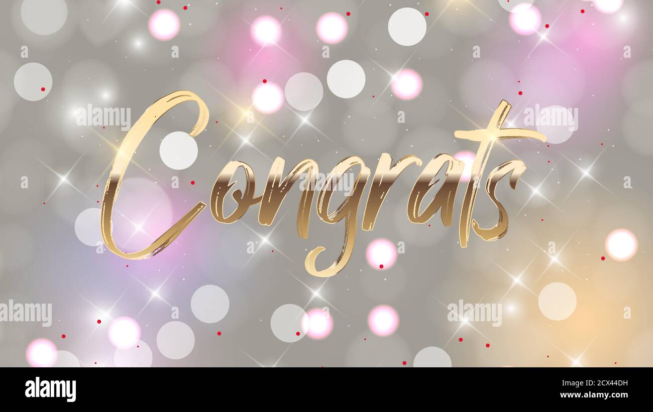 Congratulations abstract design template background. Vector ...