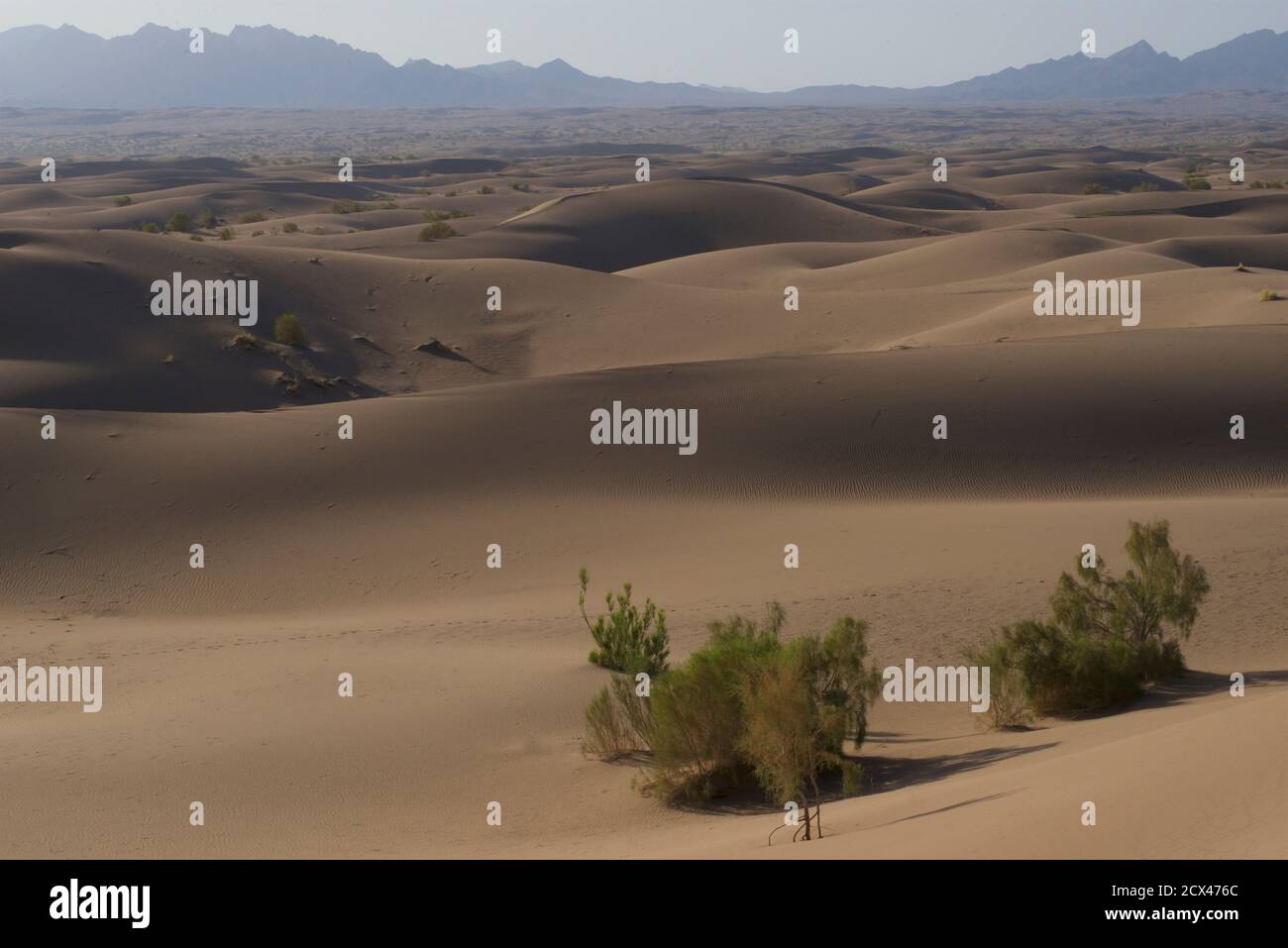 The sand dunes at Mesr, near Khur in central Iran. The Kavir desert ...