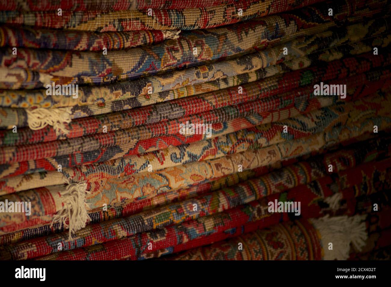 Folded carpets hi-res stock photography and images - Alamy