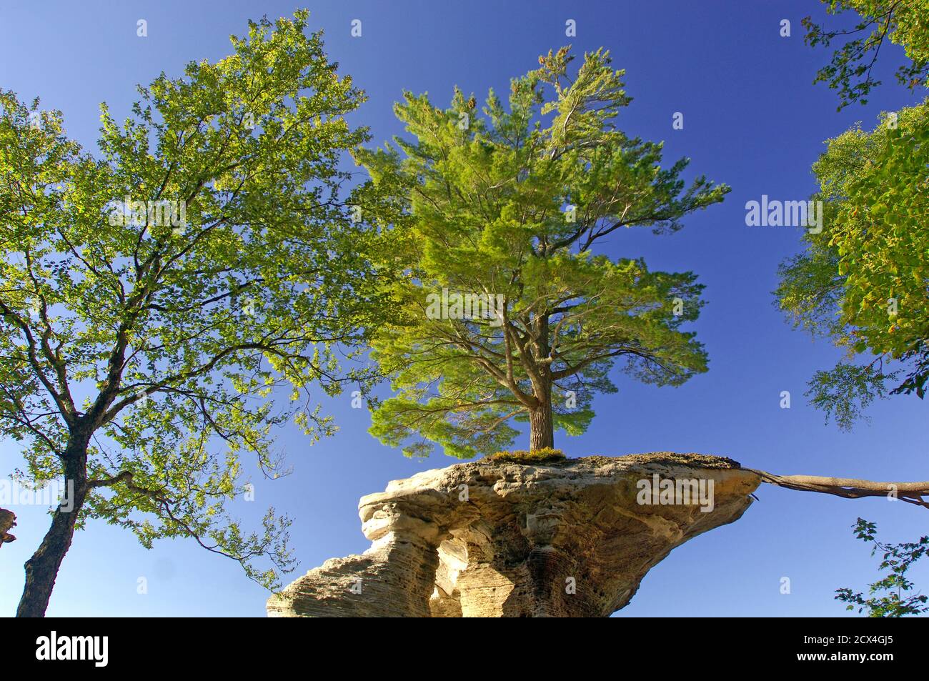 Chapel Rock, Pictured Rocks National Lakeshore, Michigan, USA Stock ...