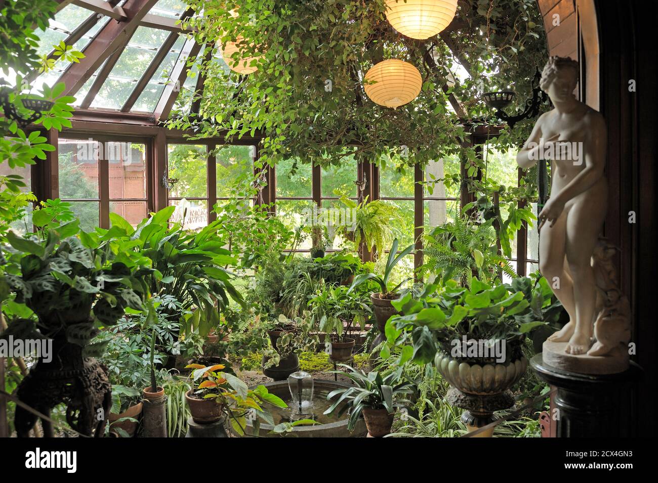 USA, New England, Connecticut, Hartford, Mark Twain House, Mark Twain ...