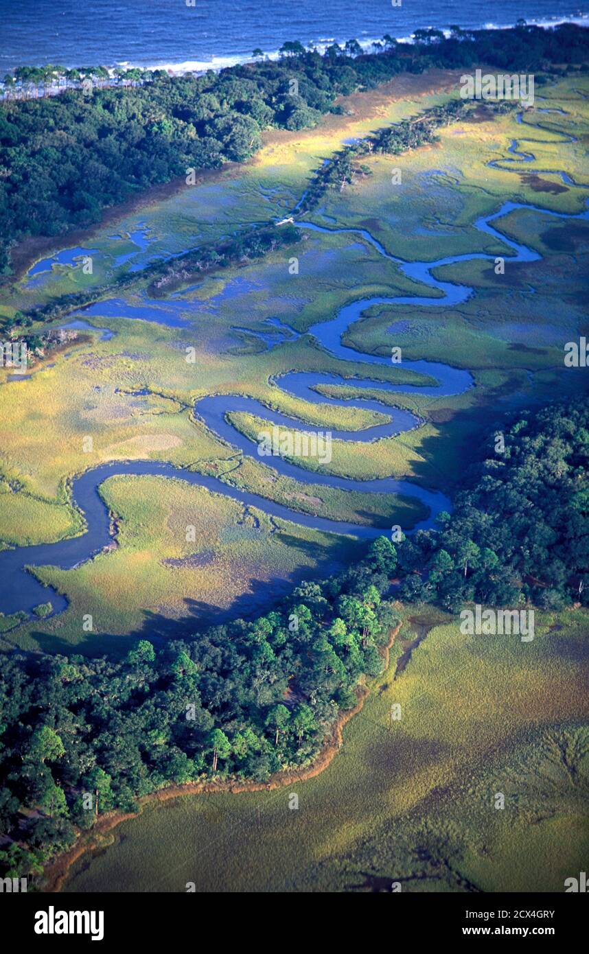 USA, Southern, Dixie, Georgia, Low Country, Jekyll Island Stock Photo ...