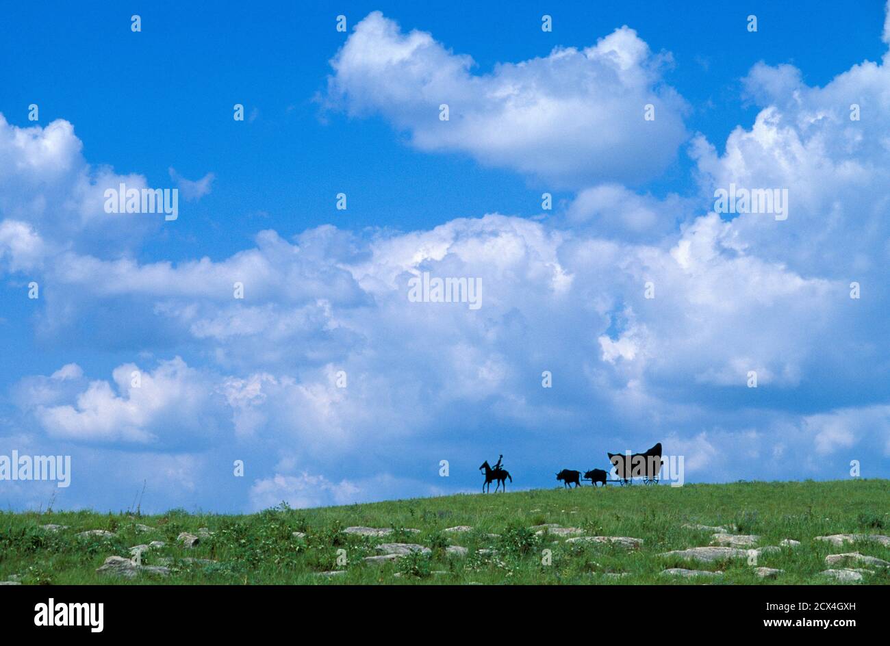 Iron wagon trail monument hi-res stock photography and images - Alamy