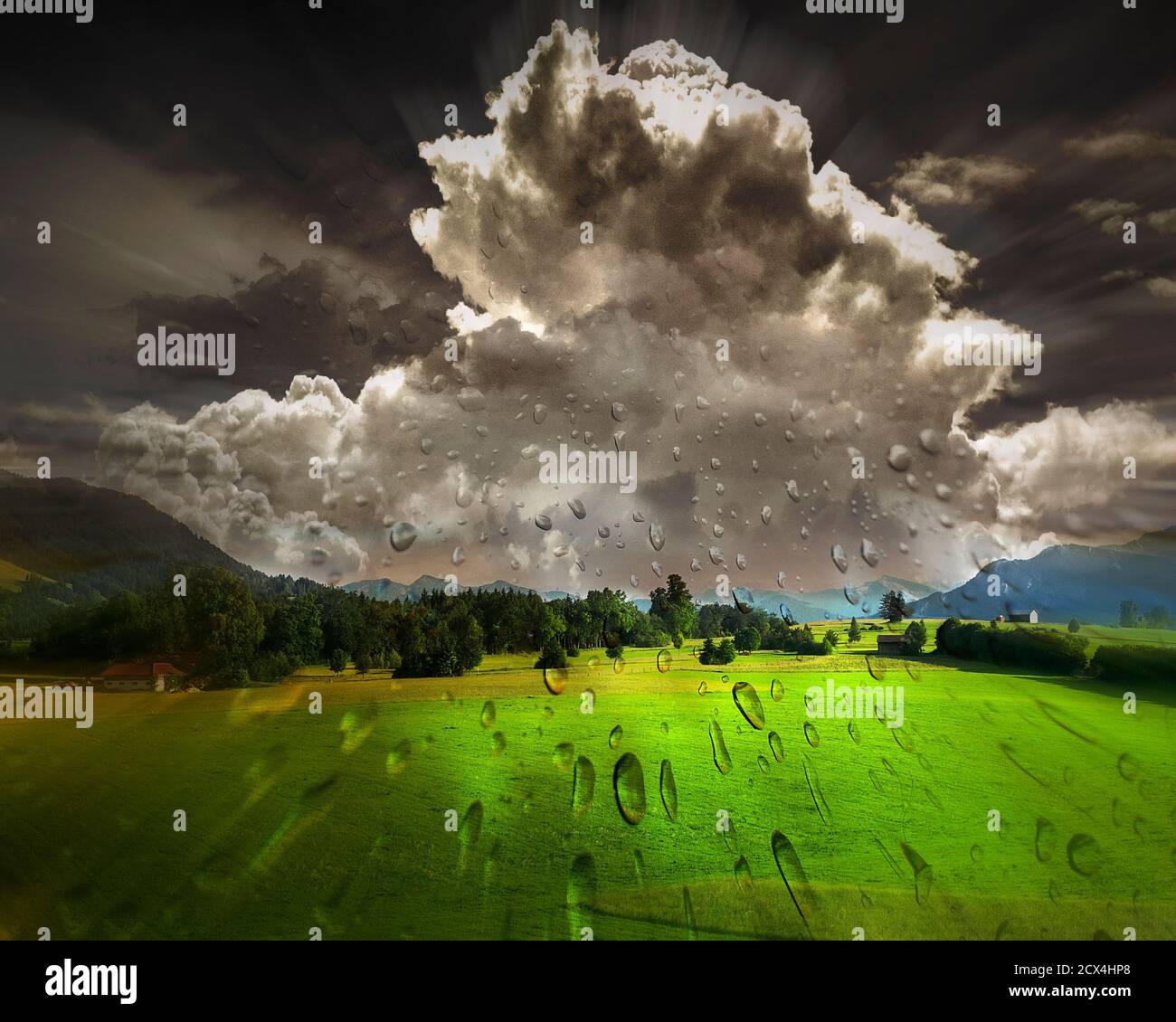 Cloud formation illustration hi-res stock photography and images - Alamy