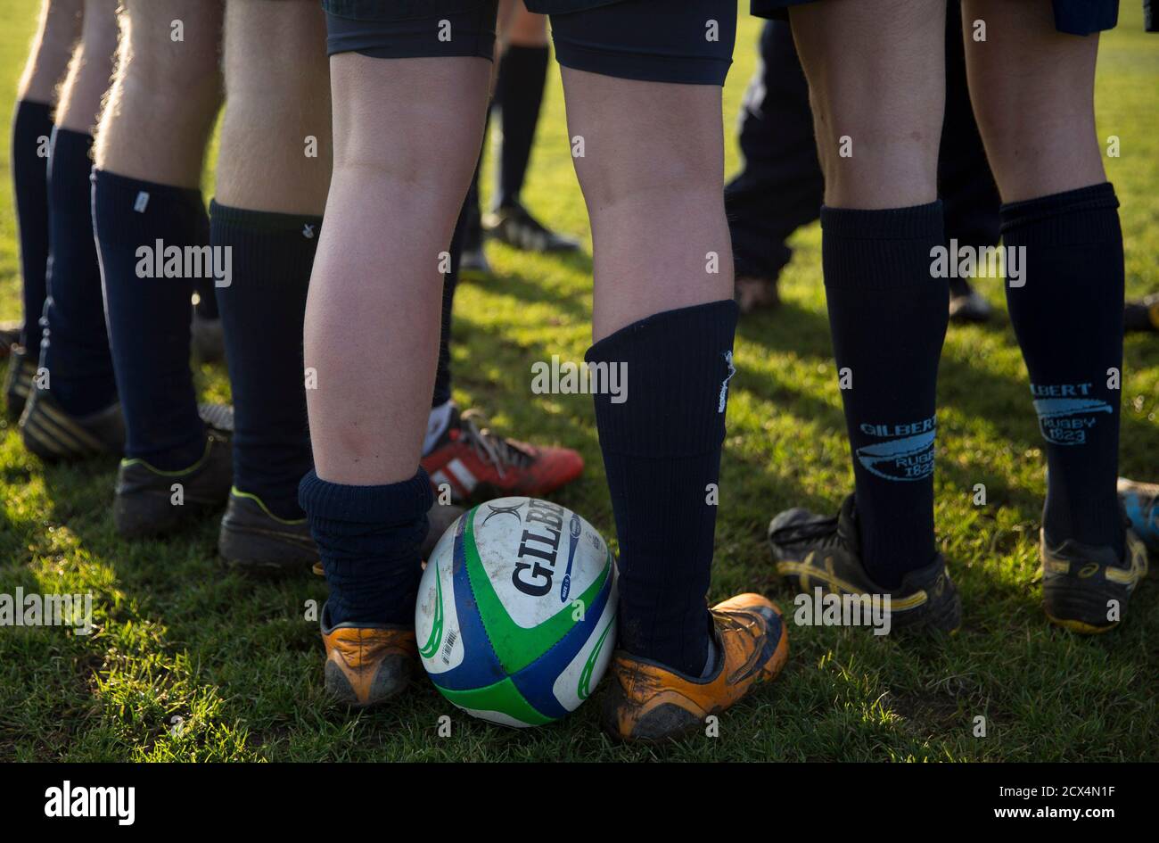 Rugby league ball feet hi-res stock photography and images - Alamy
