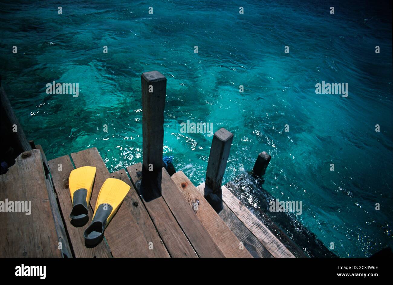 Turquoise waters off Pulau Menjangan, a popular dive spot and part of ...