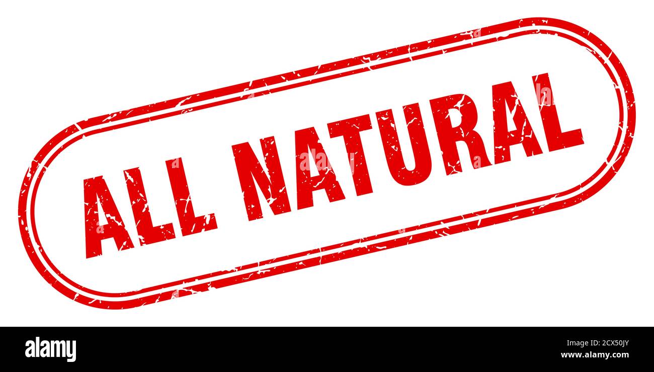 all natural stamp. rounded grunge sign on white background Stock Vector ...