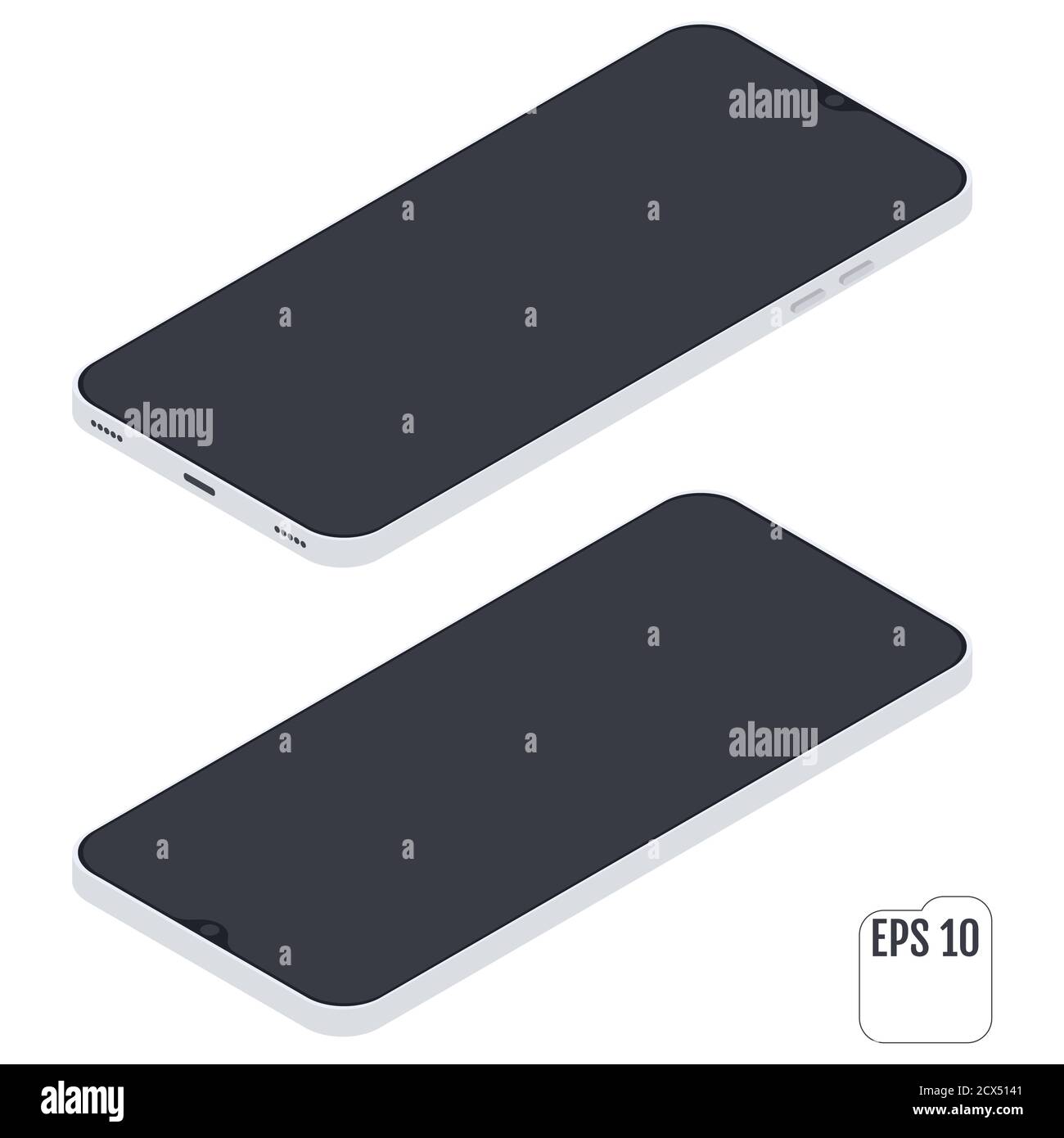 Smartphone side view Stock Vector Images - Alamy
