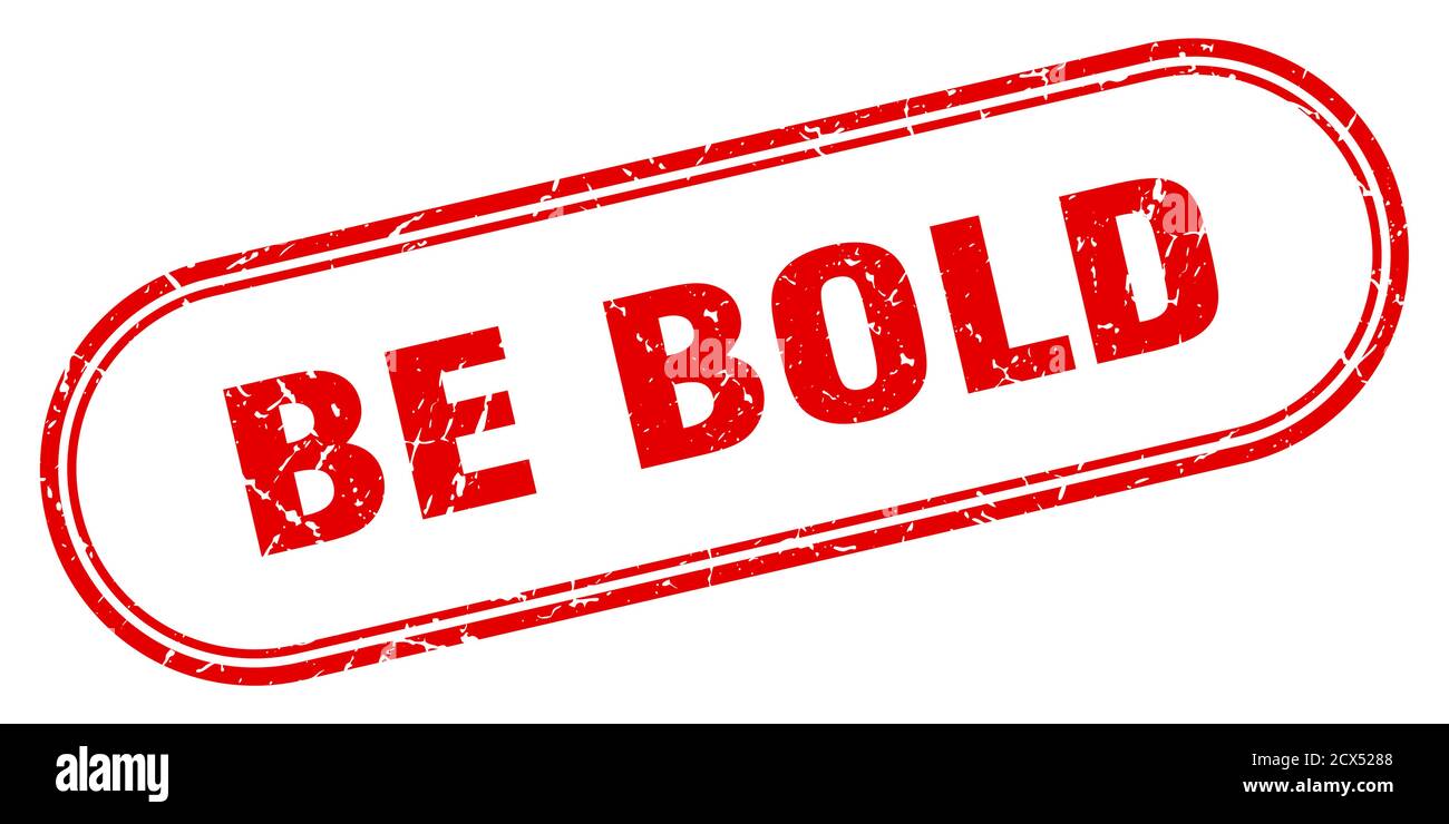 be bold stamp. rounded grunge sign on white background Stock Vector ...