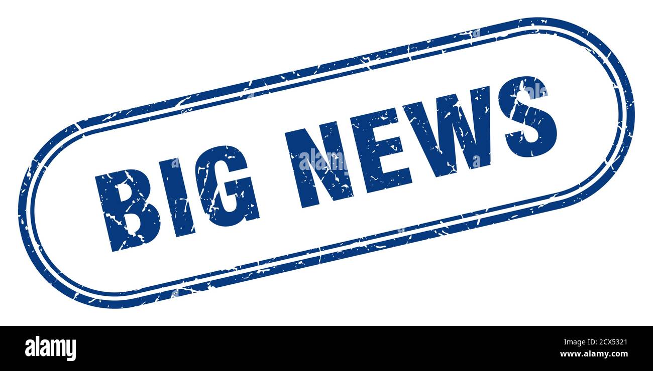big news stamp. rounded grunge sign on white background Stock Vector ...