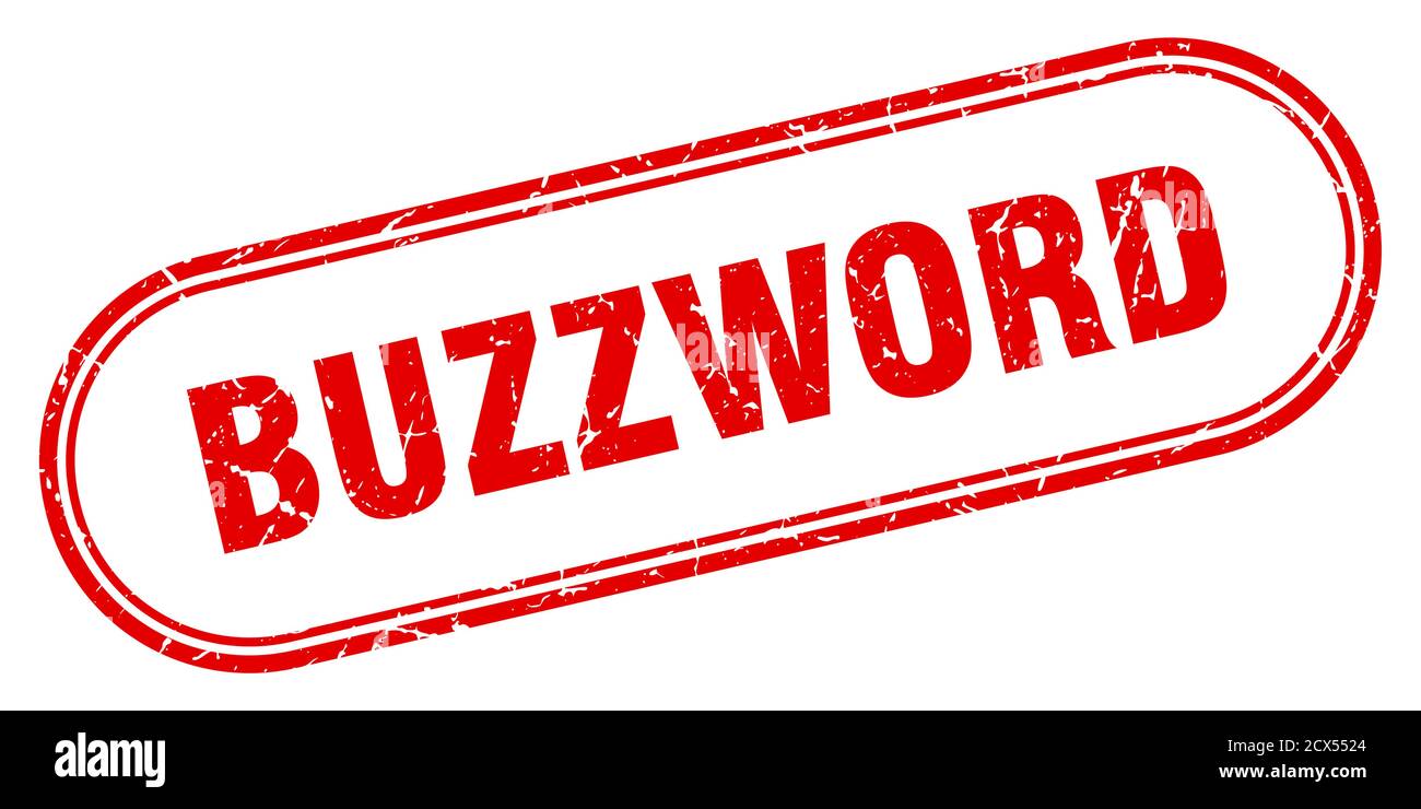 buzzword stamp. rounded grunge sign on white background Stock Vector ...