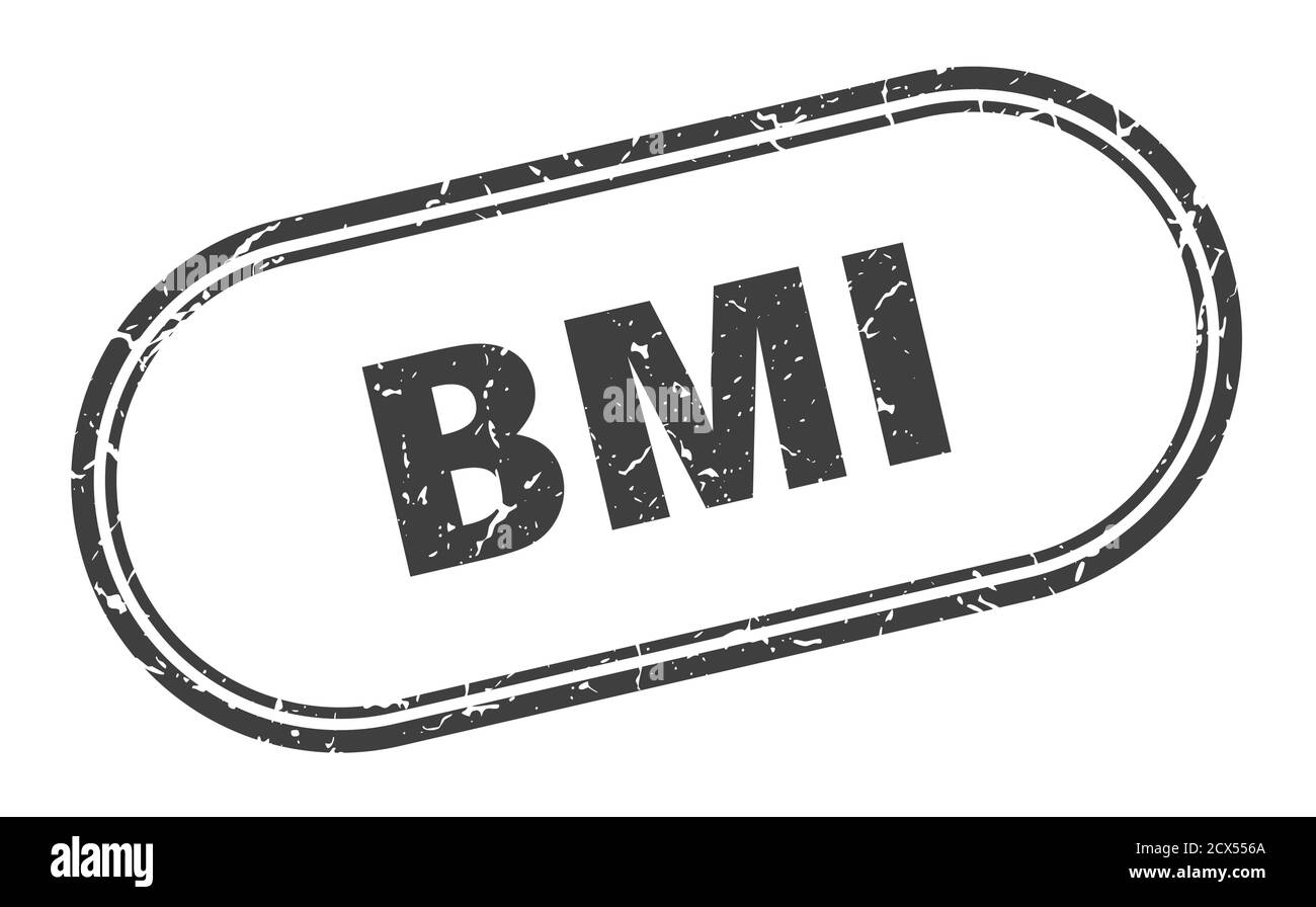 bmi stamp. rounded grunge sign on white background Stock Vector Image ...