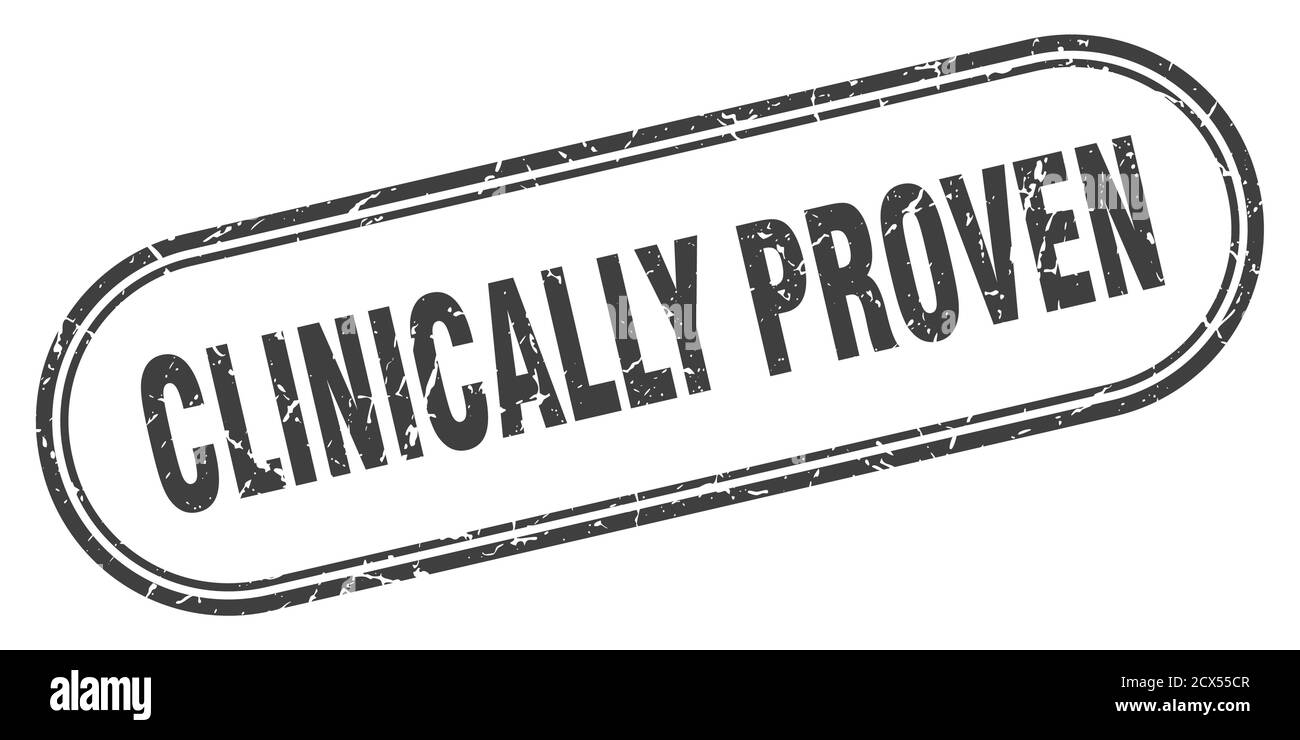 clinically proven stamp. rounded grunge sign on white background Stock ...