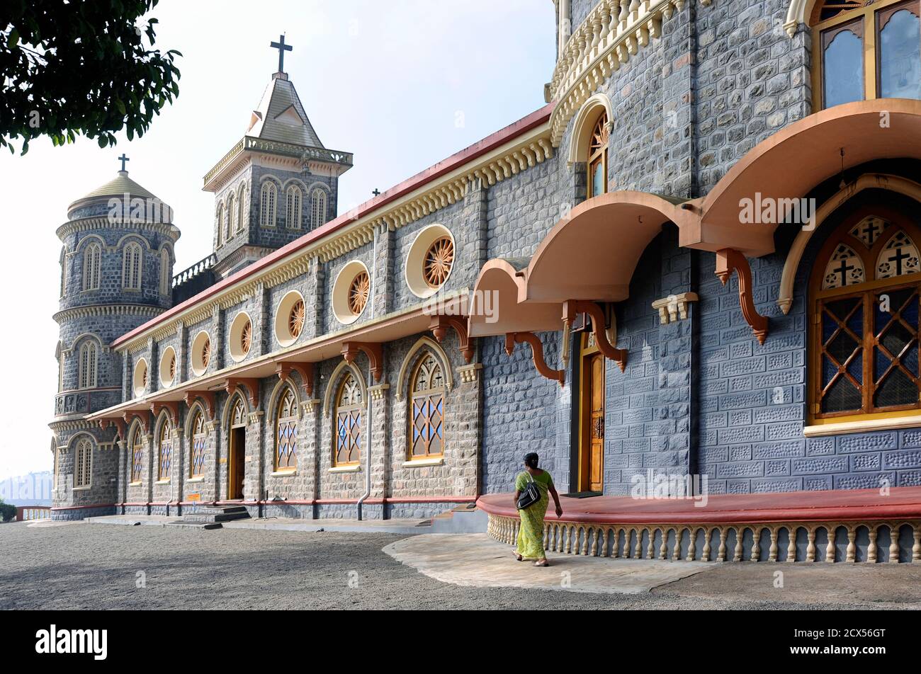 Pattumala church, Pattumala, near Peermade, Kerala, India. Built by ...