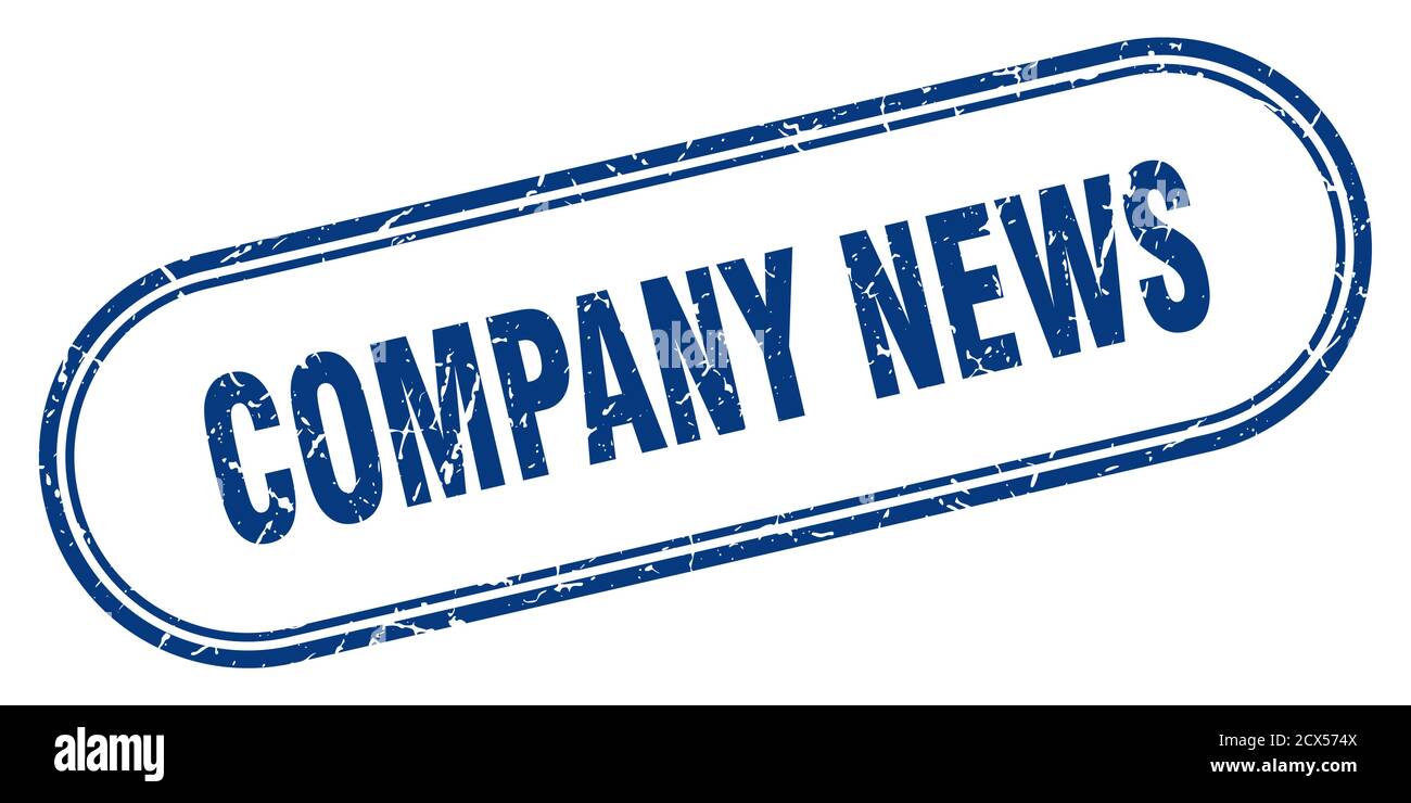 company news stamp. rounded grunge sign on white background Stock ...