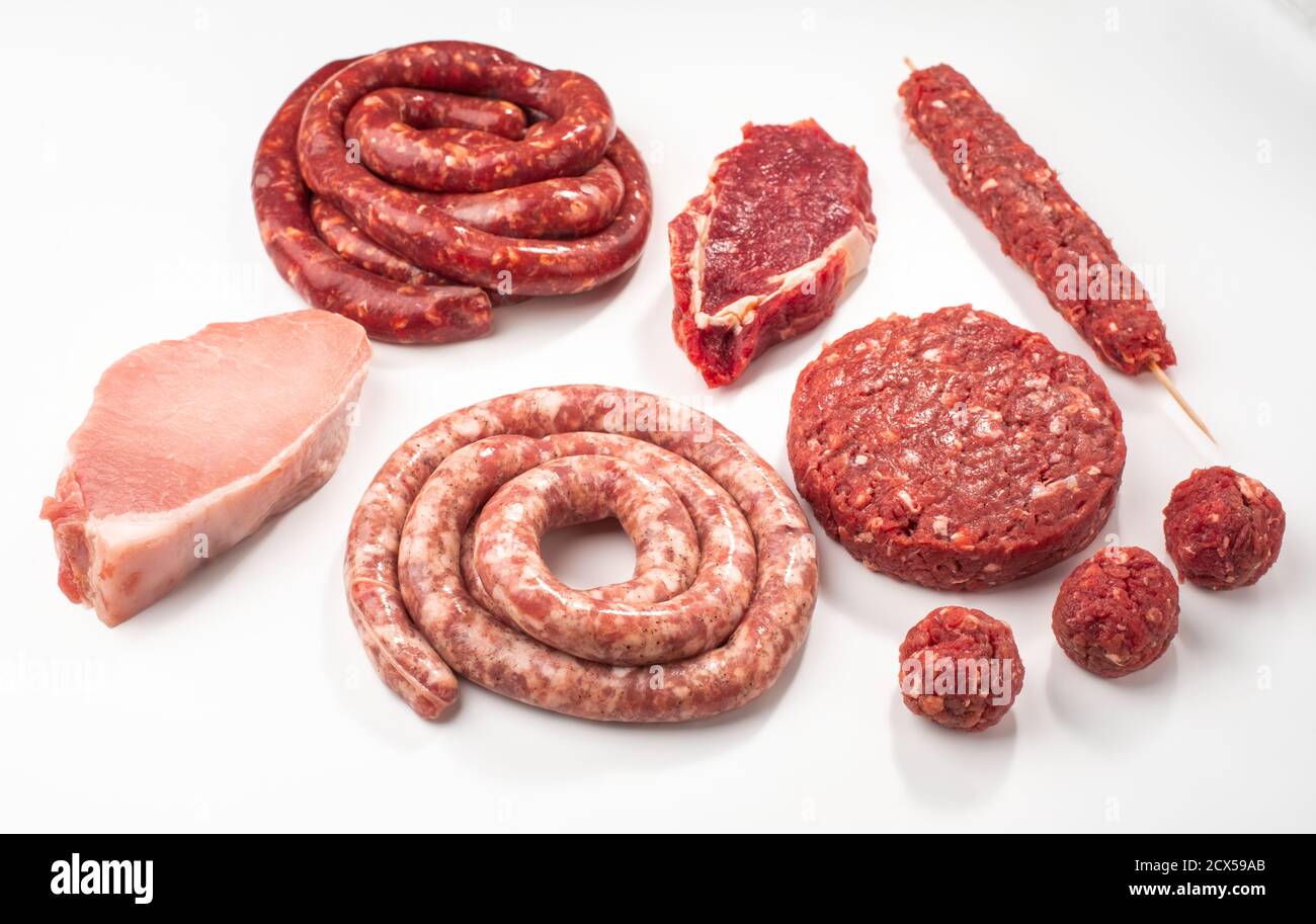 Ground beef butcher products hi-res stock photography and images - Alamy