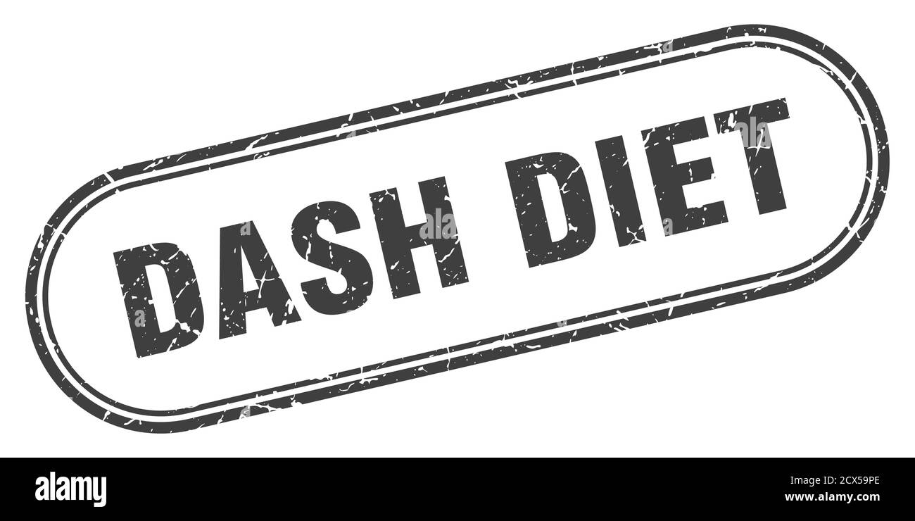 dash diet stamp. rounded grunge sign on white background Stock Vector ...