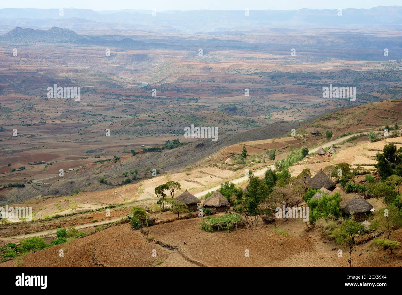 Rural scenery between Debre Zebit and Lalibela, Ethiopia Stock Photo ...
