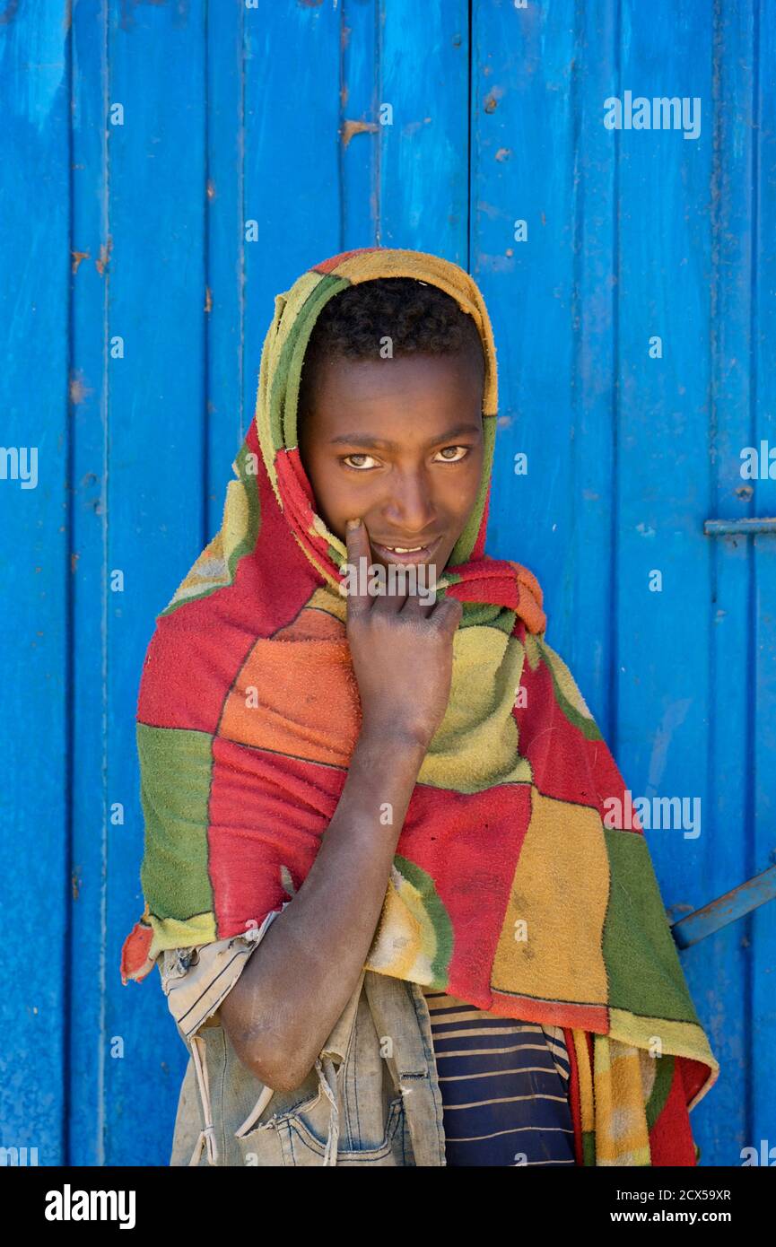 Portrait of an Ethiopian man, Debre Zebit, Amhara Region, Ethiopia ...