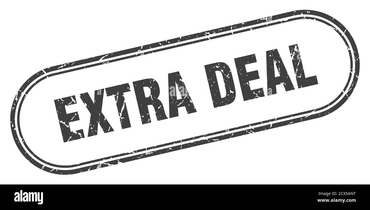 extra deal stamp. rounded grunge sign on white background Stock Vector ...