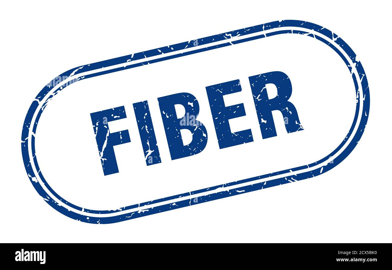 fiber stamp. rounded grunge sign on white background Stock Vector Image ...