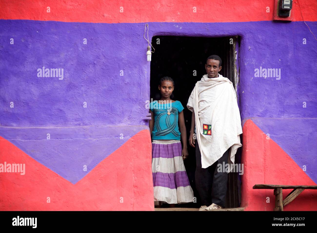 Ethiopian villagers hi-res stock photography and images - Alamy