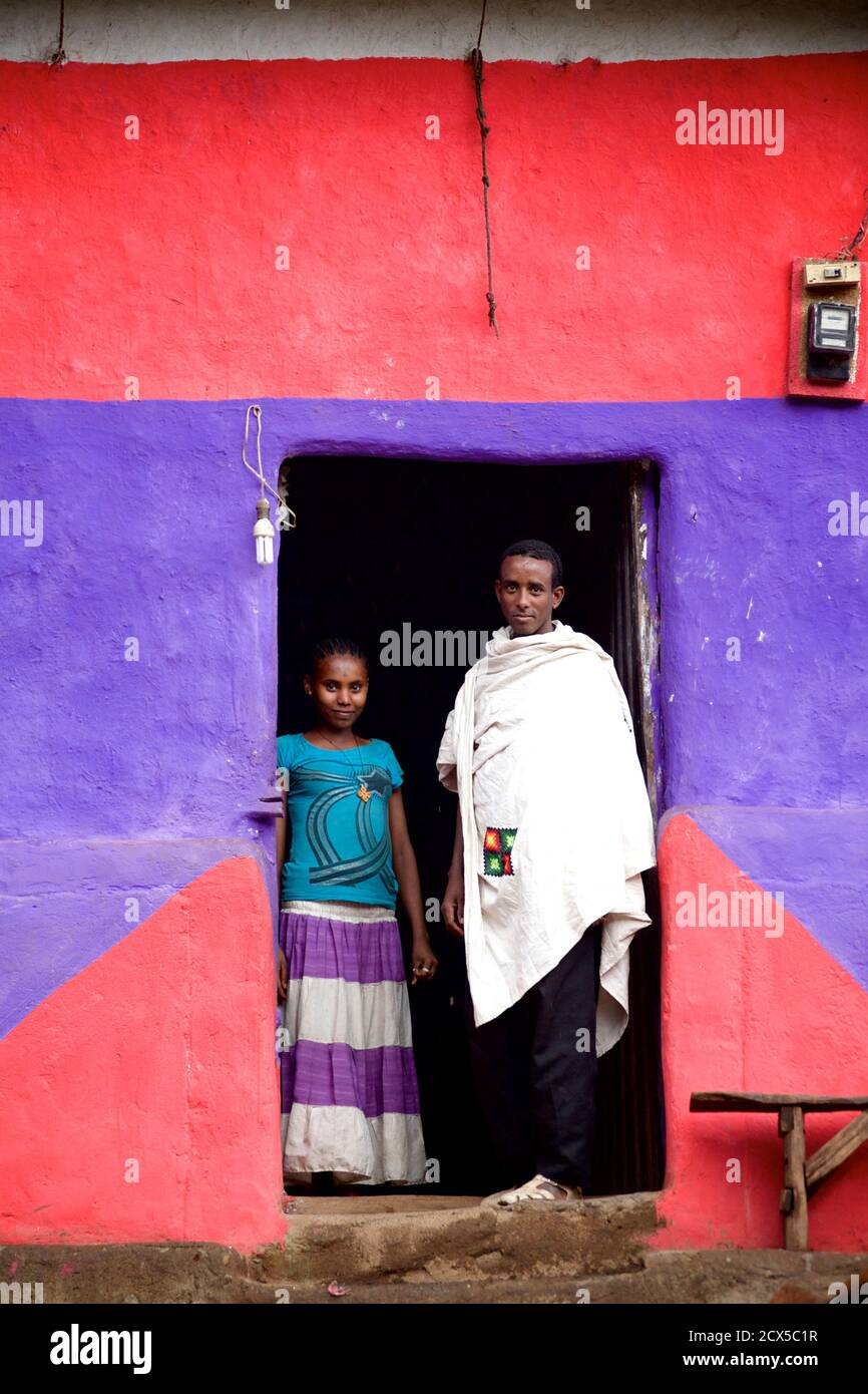 Ethiopian villagers hi-res stock photography and images - Alamy